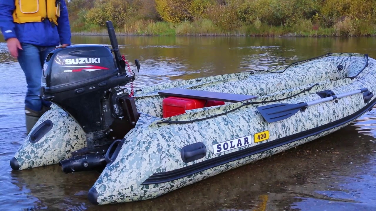 Надувная лодка Solar 420 Вега Jet